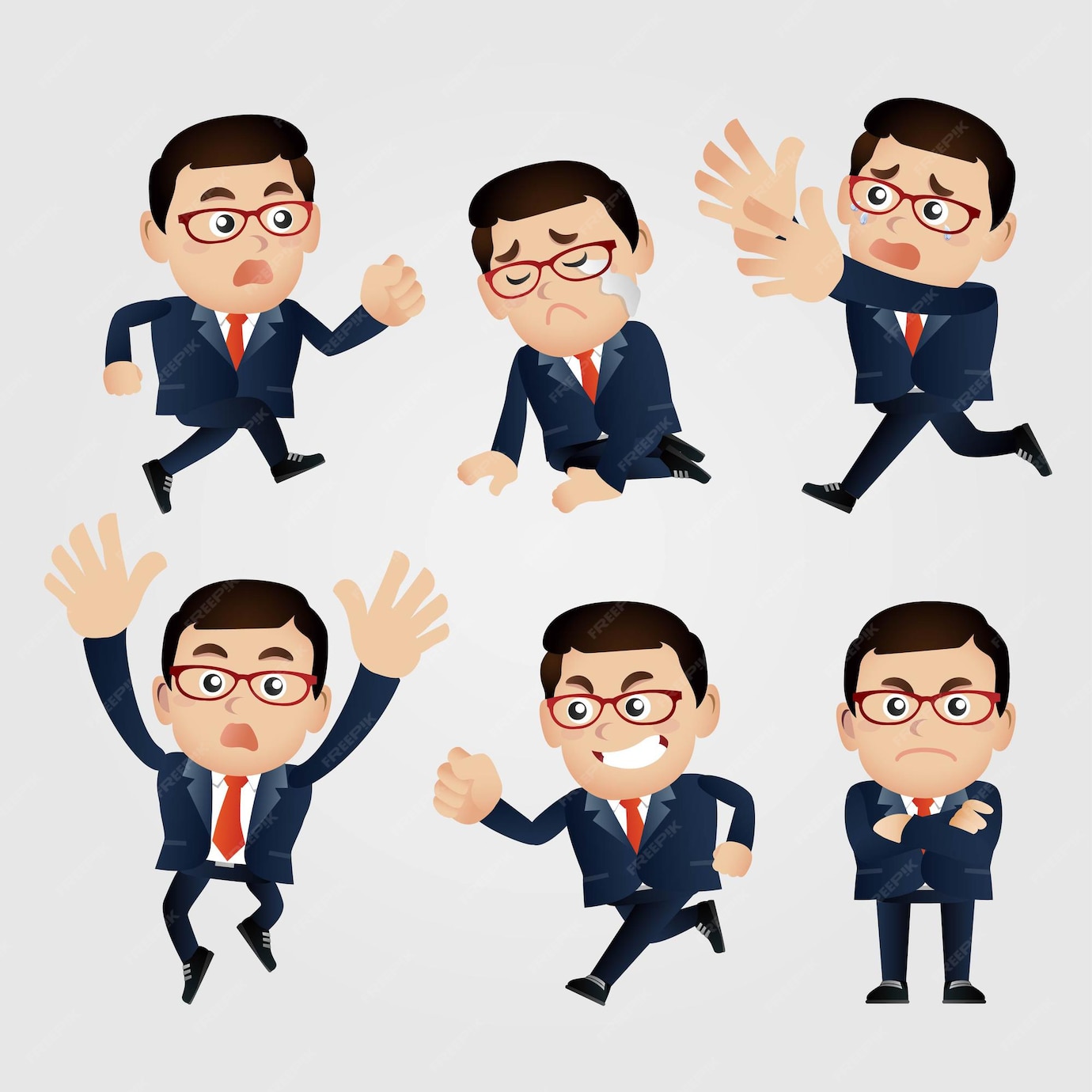 Premium Vector | Businessman set Premium Vector | Businessman set