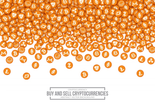 Premium Vector | Buy sell cryptocurrencies conceptual vector illustration Premium Vector | Buy sell cryptocurrencies conceptual vector illustration