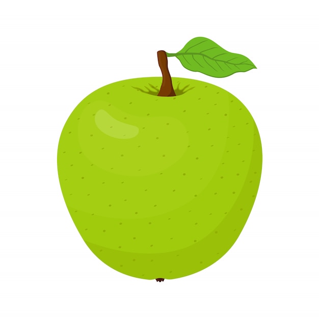 Cartoon green apple | Premium Vector Cartoon green apple | Premium Vector