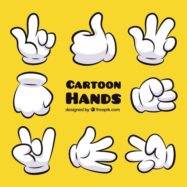 Premium Vector | Cartoon hand gestures Premium Vector | Cartoon hand gestures