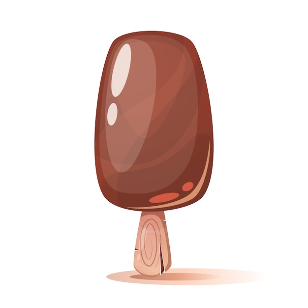 Premium Vector Cartoon Ice Cream Popsicle On The White Background