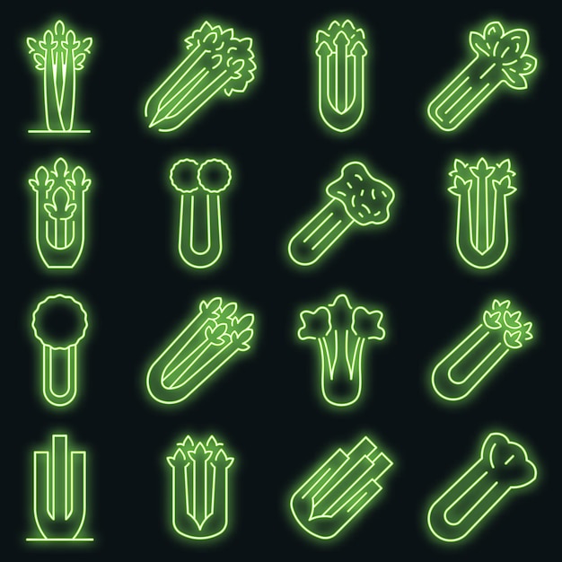 Premium Vector | Celery icons set. outline set of celery vector icons ... Premium Vector | Celery icons set. outline set of celery vector icons ...
