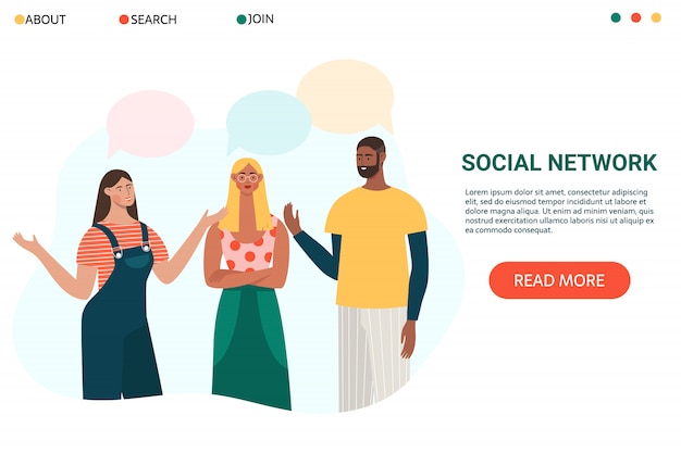 Premium Vector | Chatting people Premium Vector | Chatting people