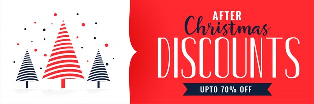 Free Vector | Christmas discounts banner design template Free Vector | Christmas discounts banner design template