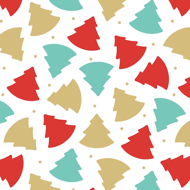 Premium Vector | Christmas tree seamless pattern background Premium Vector | Christmas tree seamless pattern background