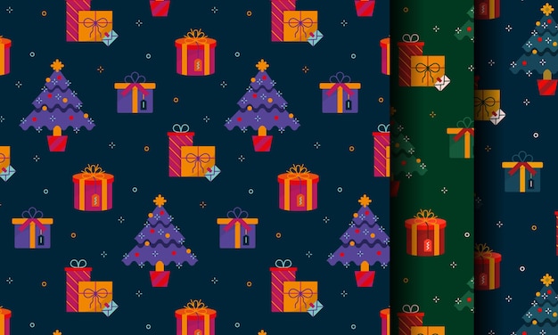 Premium Vector | Christmas tree seamless pattern Premium Vector | Christmas tree seamless pattern