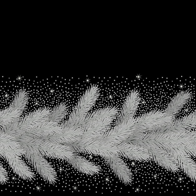 Premium Vector | Christmas tree vector seamless pattern and border Premium Vector | Christmas tree vector seamless pattern and border