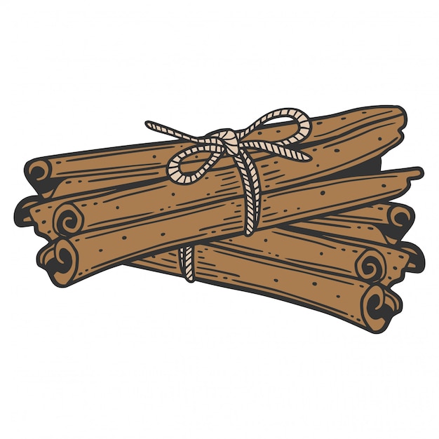 Premium Vector | Cinnamon sticks. Premium Vector | Cinnamon sticks.