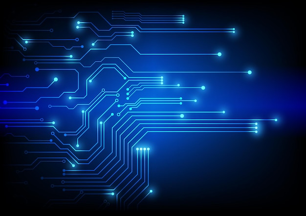 Premium Vector | Circuit technology background with hi-tech digital data connection system and ...