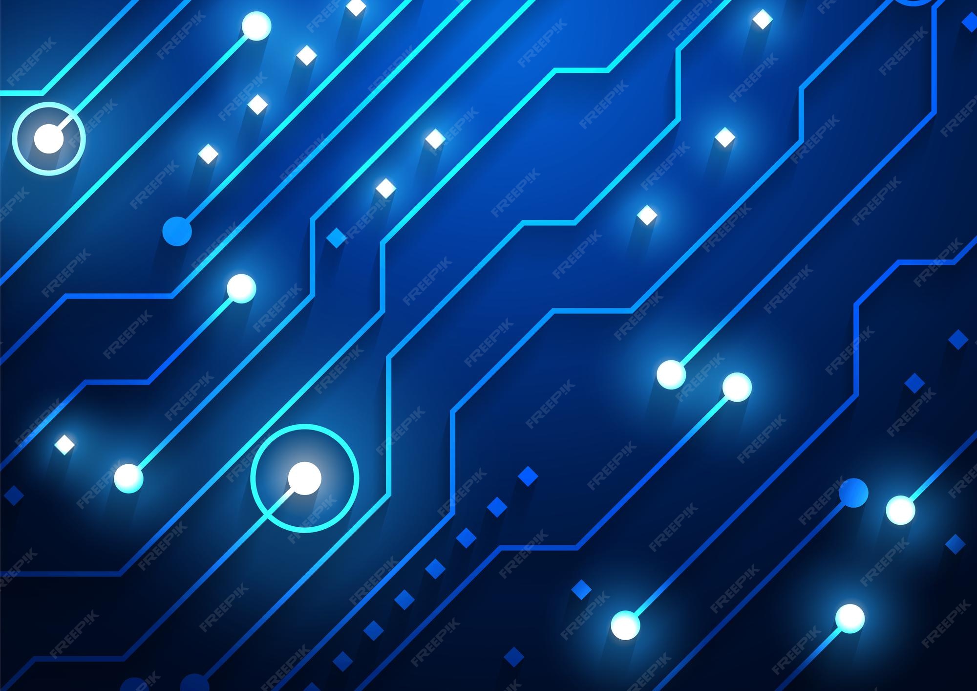 Premium Vector | Circuit technology background with hi-tech digital data connection system and ...