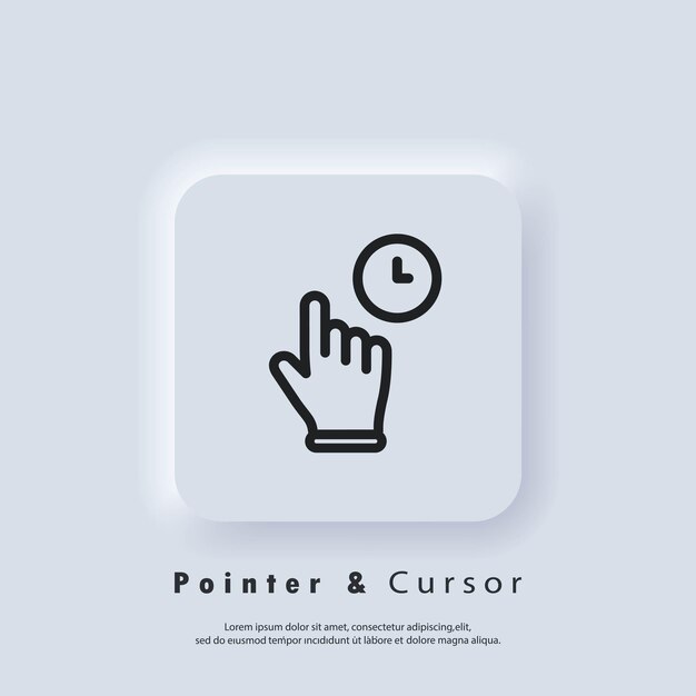 Premium Vector | Click mouse pointer icon. clicking finger icon, cursor ... Premium Vector | Click mouse pointer icon. clicking finger icon, cursor ...