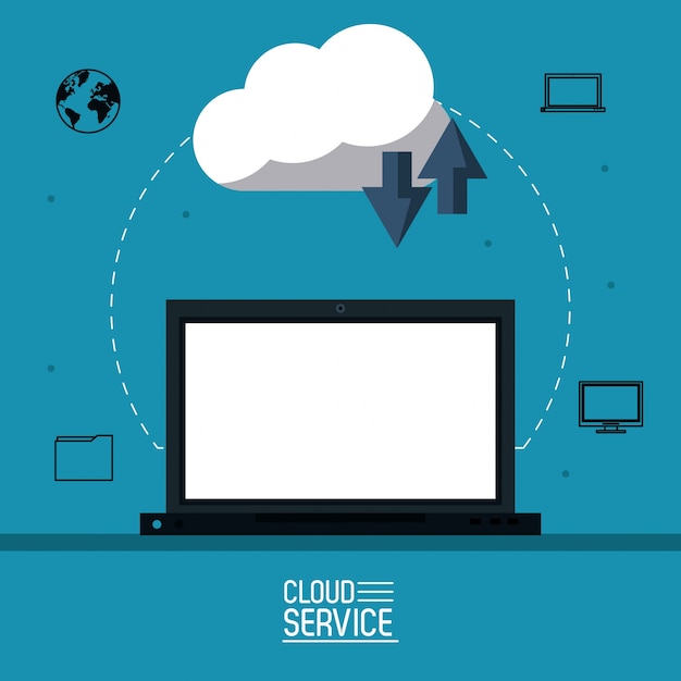 Premium Vector | Cloud computing illustration Premium Vector | Cloud computing illustration