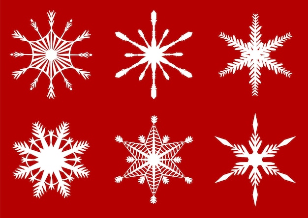 Premium Vector | Collection of abstract simple snowflakes with gradient Premium Vector | Collection of abstract simple snowflakes with gradient