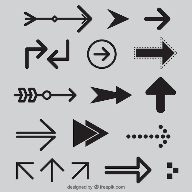 Free Vector | Collection of modern arrow Free Vector | Collection of modern arrow