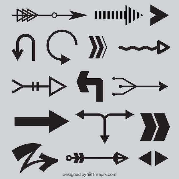 Free Vector | Collection of modern flat arrow Free Vector | Collection of modern flat arrow