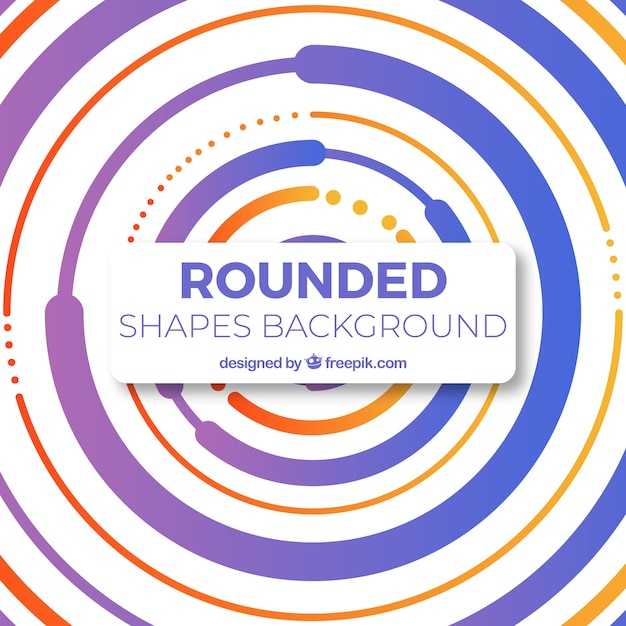 Free Vector | Colorful background with rounded shapes Free Vector | Colorful background with rounded shapes