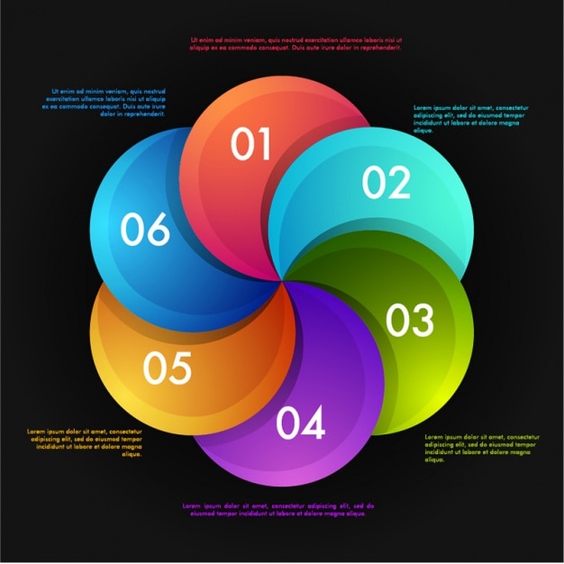 Colorful circular infographic | Premium Vector Colorful circular infographic | Premium Vector