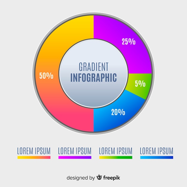 Free Vector | Colorful gradient infographics template Free Vector | Colorful gradient infographics template