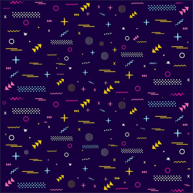 Premium Vector | Colorful purple memphis background Premium Vector | Colorful purple memphis background