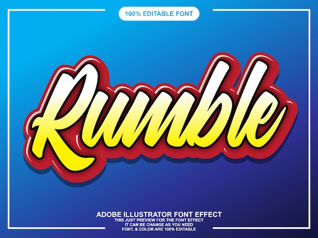 Premium Vector Colorful Script Editable Typography Font Effect