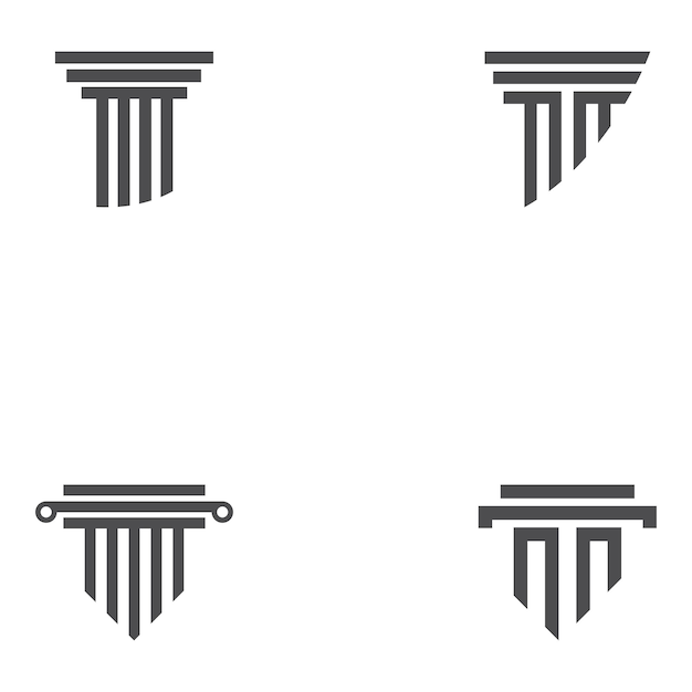 Premium Vector | Column logo vector template Premium Vector | Column logo vector template