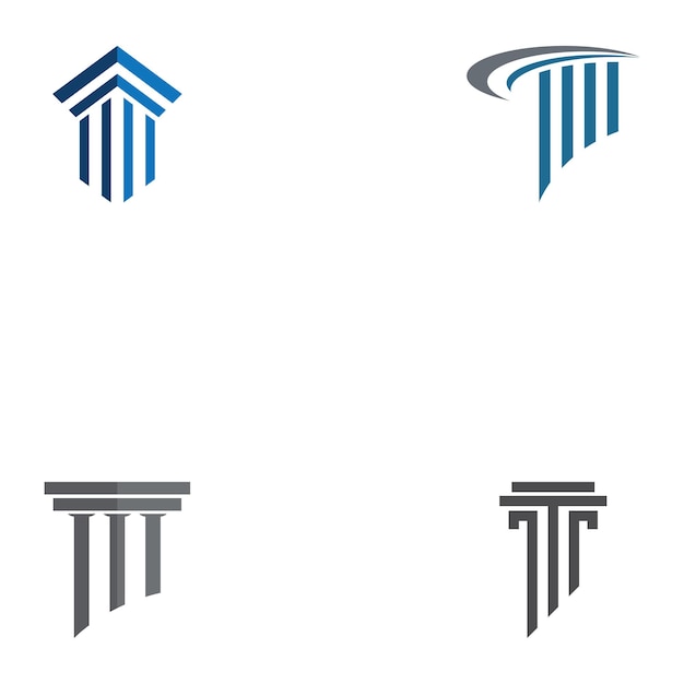 Premium Vector | Column logo vector template Premium Vector | Column logo vector template