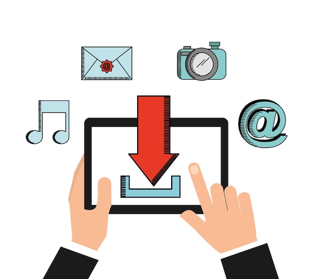Premium Vector | Communication technology design, vector illustration ... Premium Vector | Communication technology design, vector illustration ...