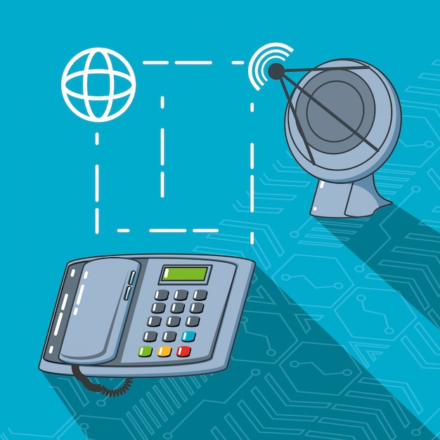 Premium Vector | Communication technology set gadgets Premium Vector | Communication technology set gadgets