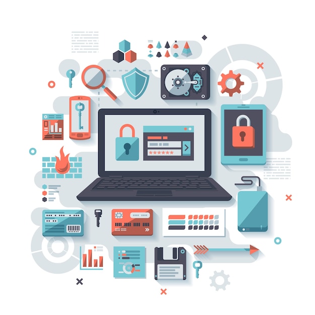 Premium Vector | Concept illustration with flat designstyled vectors ...