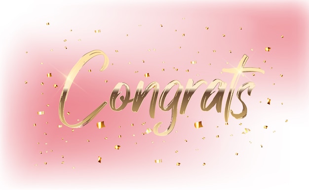 Premium Vector | Congratulations lettering Premium Vector | Congratulations lettering