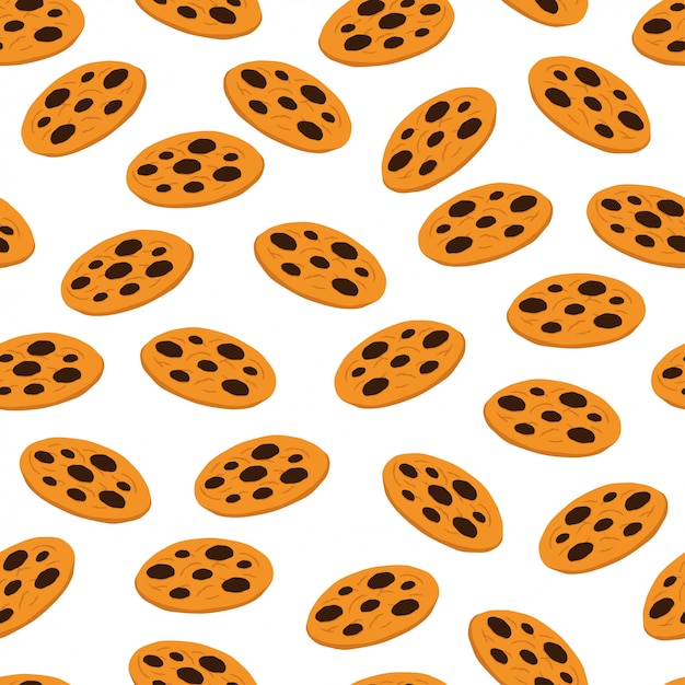 Premium Vector | Cookies seamless pattern vector design Premium Vector | Cookies seamless pattern vector design
