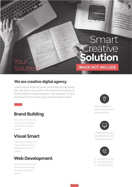 Premium Vector | Corporate minimalist flyer design template Premium Vector | Corporate minimalist flyer design template