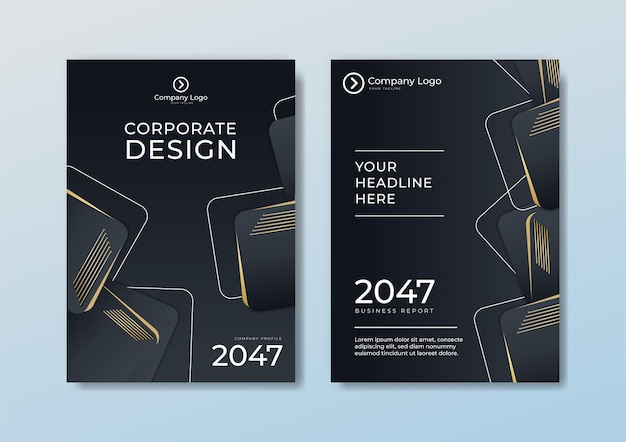 Premium Vector | Cover brochure template header and footers polygonal ... Premium Vector | Cover brochure template header and footers polygonal ...