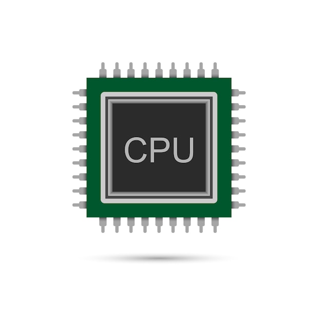 Premium Vector | Cpu icon picture Premium Vector | Cpu icon picture
