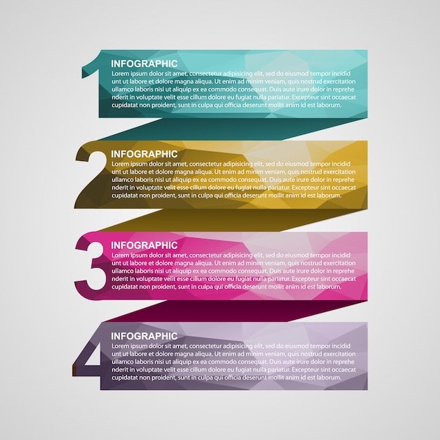 Premium Vector | Creative colorful numbered infographic. Premium Vector | Creative colorful numbered infographic.