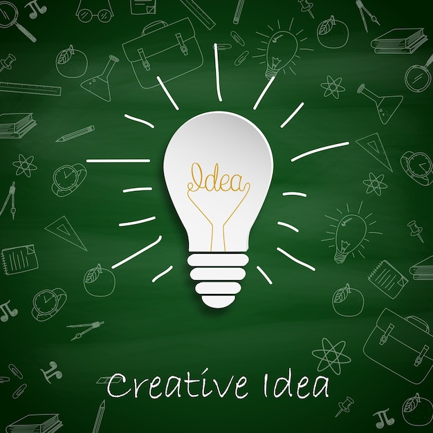 Premium Vector | Creative idea light bulb concept Premium Vector | Creative idea light bulb concept