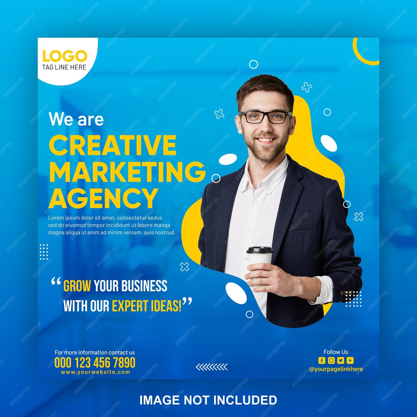 Premium Vector | Creative marketing agency social media post Premium Vector | Creative marketing agency social media post