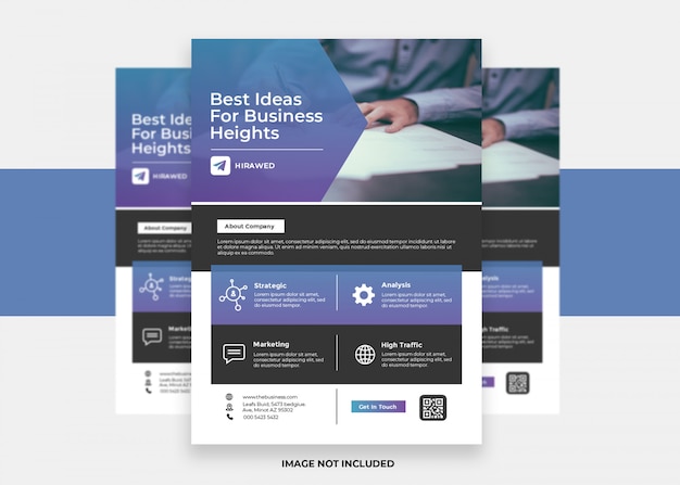 Premium Vector | Creative modern corporate design flyer Premium Vector | Creative modern corporate design flyer