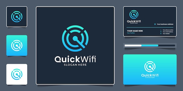 Premium Vector Creative Signal Connection And Initials Letter Q Logo
