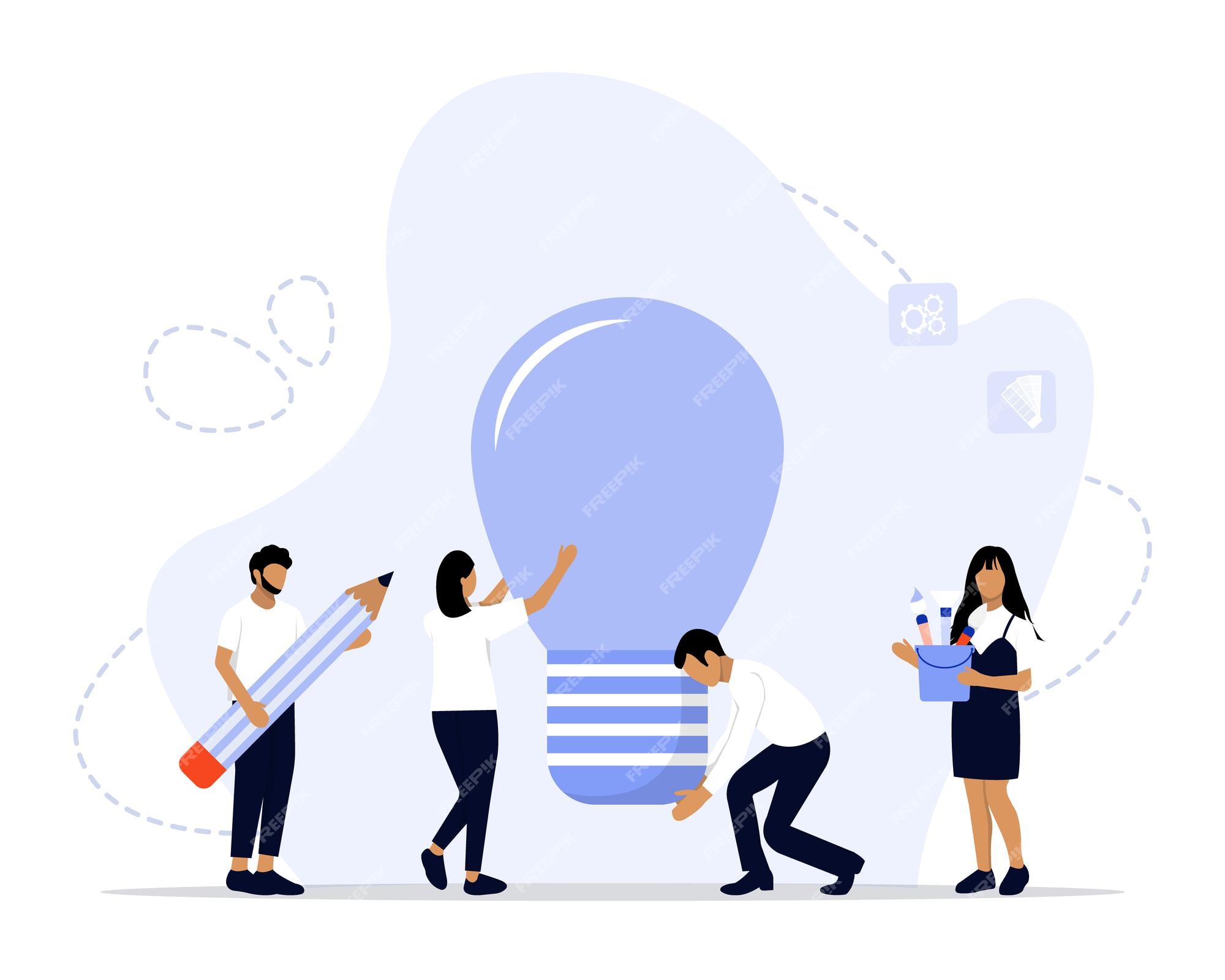 Premium Vector | Creative team concept illustration Premium Vector | Creative team concept illustration