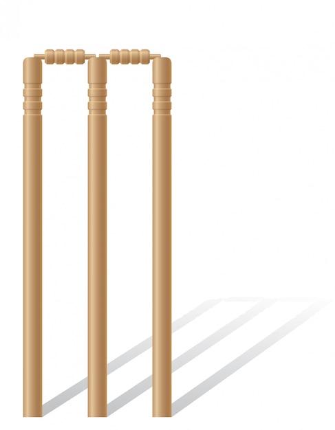 Premium Vector | Criket wickets vector illustration Premium Vector | Criket wickets vector illustration