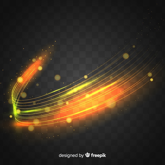 Free Vector | Curve light effect realistic style Free Vector | Curve light effect realistic style