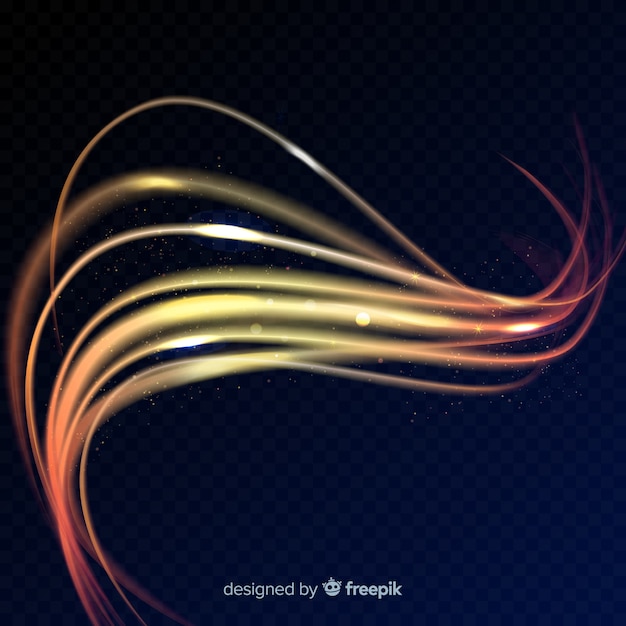 Free Vector | Curve light effect realistic style Free Vector | Curve light effect realistic style