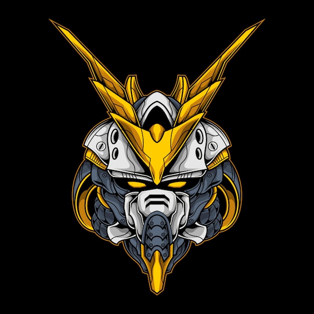 Premium Vector | Custom killer robot head illustration Premium Vector | Custom killer robot head illustration