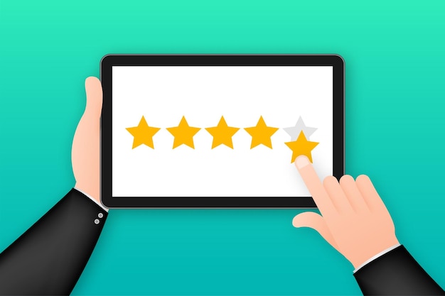 Premium Vector | Customer review, usability evaluation, feedback ... Premium Vector | Customer review, usability evaluation, feedback ...