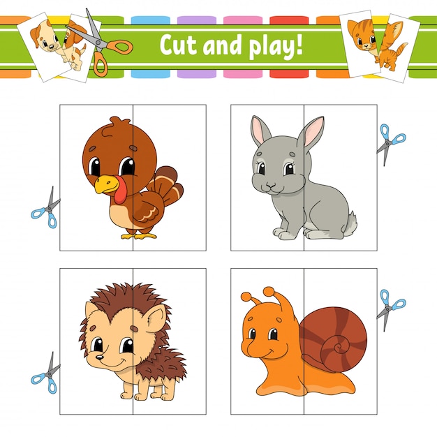 Premium Vector | Cut and play. Premium Vector | Cut and play.