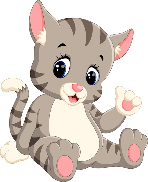 Premium Vector Cute Cat Cartoon