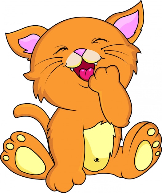 Premium Vector Cute Cat Cartoon