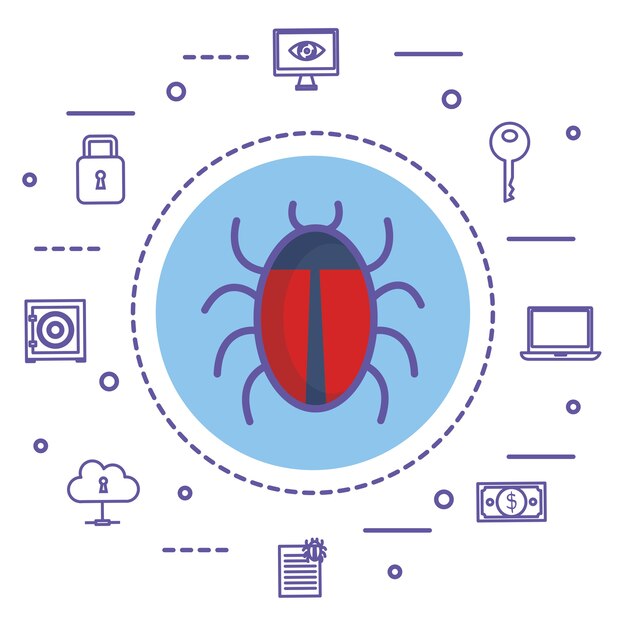 Premium Vector | Cyber security Premium Vector | Cyber security