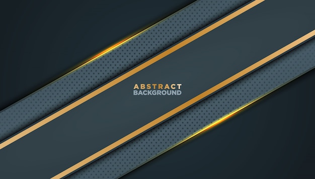 Premium Vector Dark Abstract Background With Black Overlap Layers